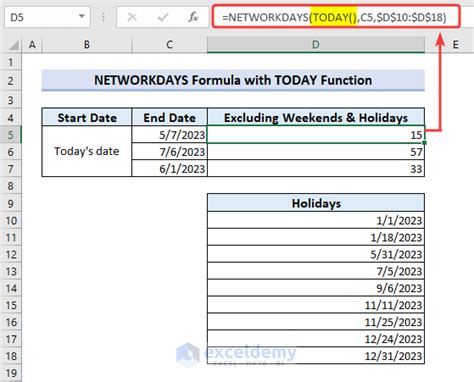 How To Use NETWORKDAYS Function In Excel 6 Examples