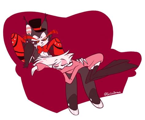 Just Chillin Fanart By Artist Calisdraws Calisdraws Rhazbinhotel