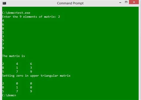 upper triangular matrix c programs c programming examples learn c c tutorial