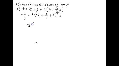 addition and subtraction of complex numbers in trig form youtube