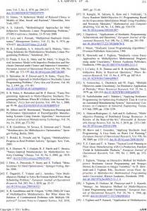 multiobjective stochastic linear programming an overview
