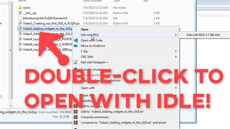 Double Click Py File To Open With Python IDLE YouTube