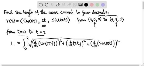 solved set up the integral for the length of the curve given by x 2cost sin 2t y 2sint