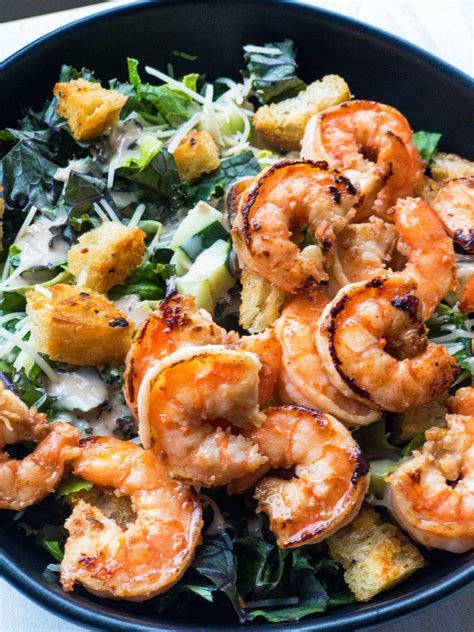 Super Simple Shrimp Caesar Salad A Healthy Makeover