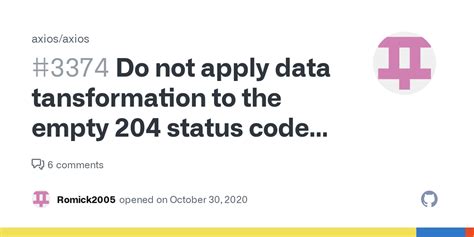Do Not Apply Data Tansformation To The Empty 204 Status Code Responses