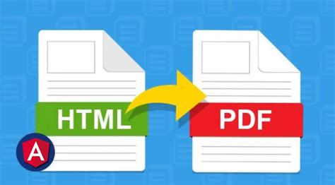 how to convert html page to pdf in angular application