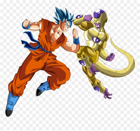Goku Piccolo Gohan Krillin Vegeta And Yamcha Golden Freeza Vs Goku Ssj Blue Hd Png Download Vhv