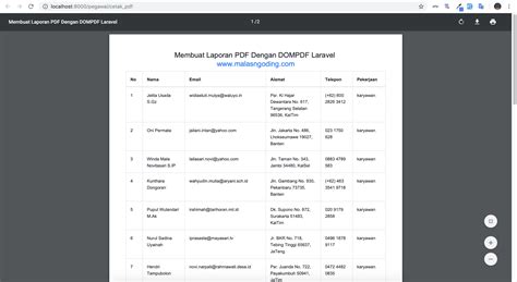 membuat laporan pdf dengan dompdf laravel tutorial laravel pdf buta coding