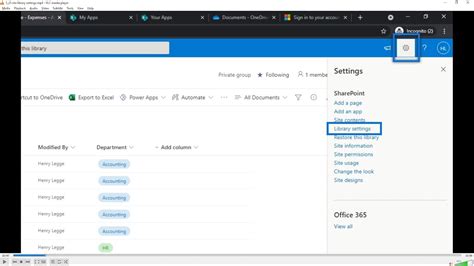 SharePoint Site Library Settings An Overview Master Data Skills AI