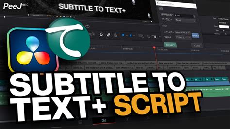 DaVinci Resolve Auto Subtitle To Text Script Video YouTube