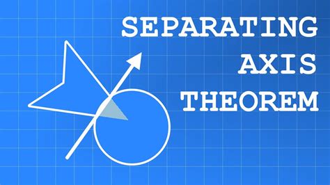 how 2d game collision works separating axis theorem youtube