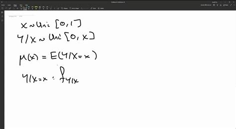solved consider the pair of random variables x y where we first choose x uniformly at