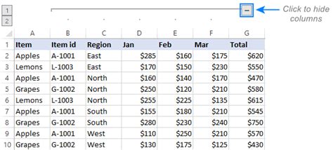 How To Hide Columns In Excel Using Shortcut Vba Or Grouping