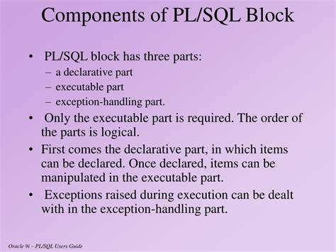 ppt pl sql powerpoint presentation free download id 3210408