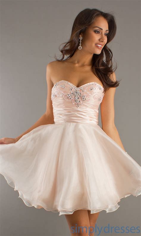 Pink Strapless Party Dress Short Pink Dress Short Strapless Prom Dresses Strapless Party