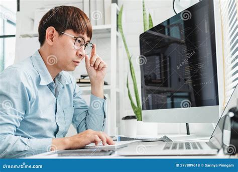 Developing Programmer Development Website Design And Coding Technologies Working In Software