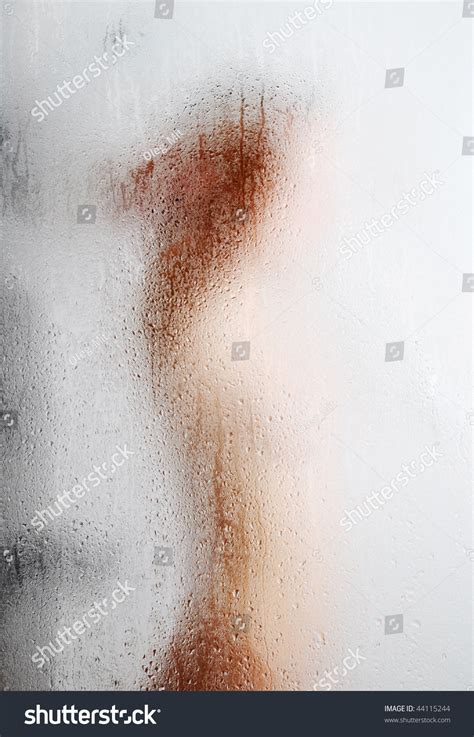 Nude Girl Having Shower Her Blurred Foto De Stock 44115244 Shutterstock