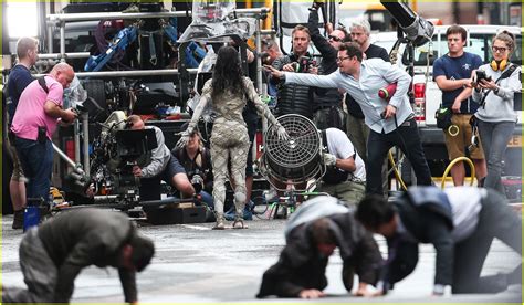 Sofia Boutella Films The Mummy In Full Costume Makeup Photo