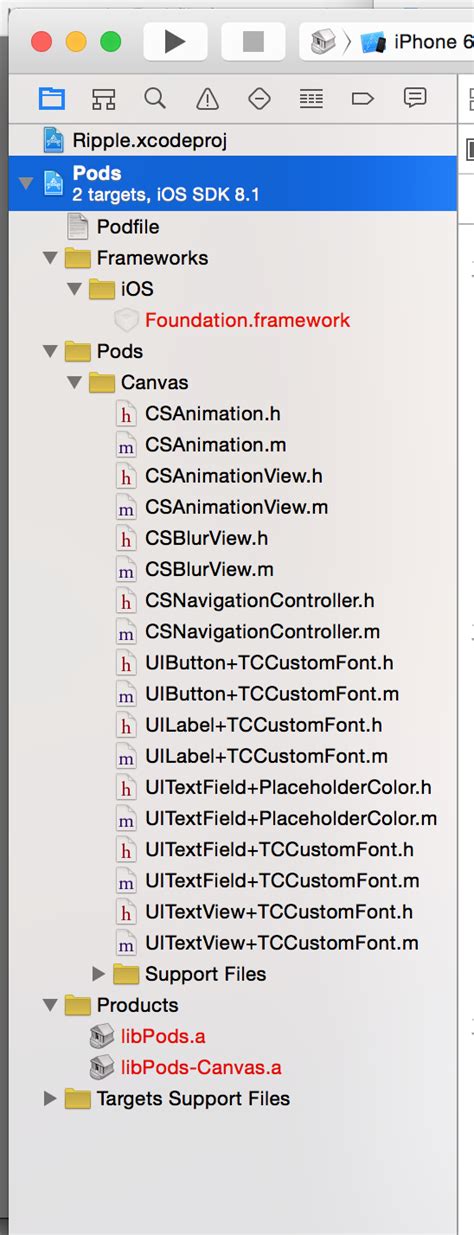 xcode how to make pod file from one project and add to your own project in ios stack overflow