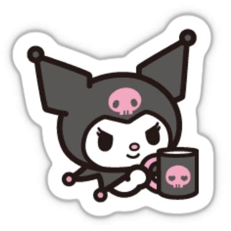 Kuromi And Mug Printable Sticker Hello Kitty Iphone Wallpaper Cool Stickers Cute Doodles