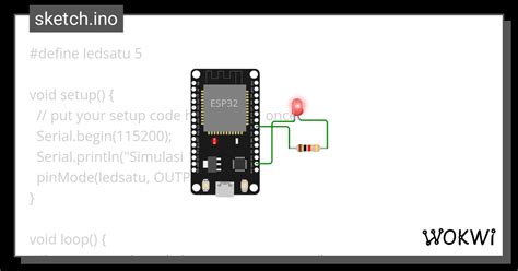 lat 1 simulasi arduino wokwi esp32 stm32 arduino simu
