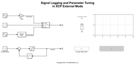 signal logging and parameter tuning in xcp external mode with packed mode on arduino matlab