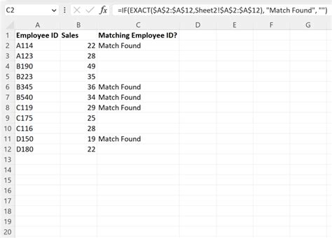Excel How To Find Matching Values In Two Worksheets