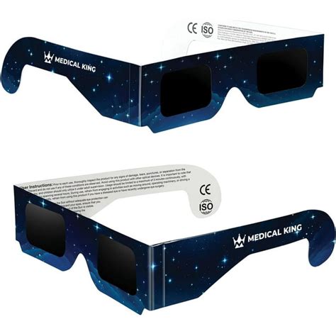 Solar Eclipse Glasses 2 Pack 2024 Ce And Iso Certified Nasa Approved 2024 Galaxy Design Safe