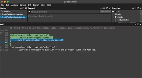 git cola graphical user interface for git linuxlinks
