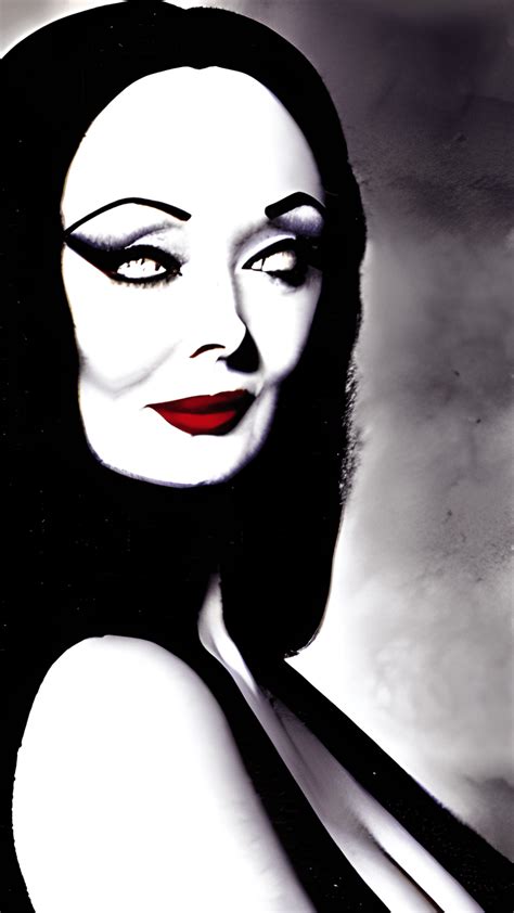 Madam Carolyn Jones Morticia Addams Graphic · Creative Fabrica
