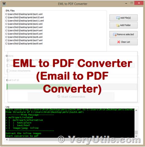 batch convert eml files into pdf format in windows systems veryutils knowledge base
