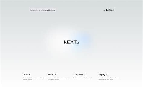 next js fastapi starter vercel
