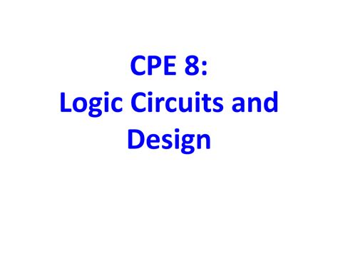7 logic circuits and design map method groupings cpe 8 logic circuits and design map method