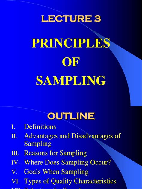 lecture 3 principles of sampling pdf randomness sampling statistics