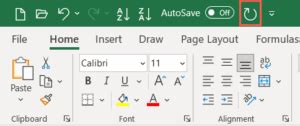 How To Undo Redo And Repeat Actions In Excel