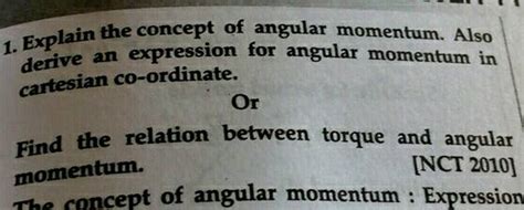 relation between torque and angular momentum is similar to the relation between