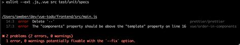 efficient code analyzing and formatting for vue js with eslint and prettier by sebastian