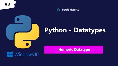2 Data Types In Python Python Tutorial For Beginners Simplest Introduction Numeric Data