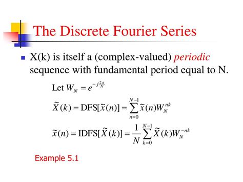 ppt chapter 5 the discrete fourier transform powerpoint presentation id 228597