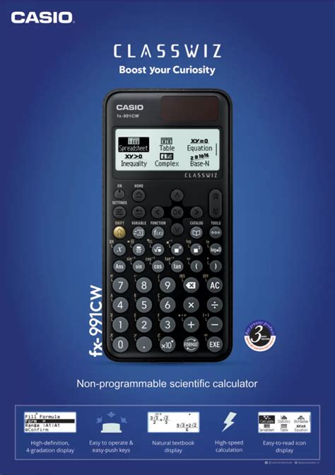 casio s classwiz fx 991cw calculator will solve complex problems in seconds