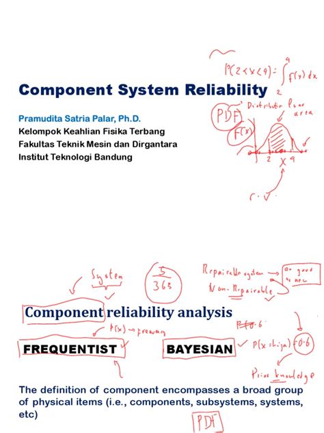 component system reliability pdf reliability engineering statistical theory