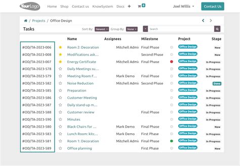 Odoo Task Auto Numbering And Search
