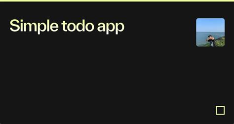 Simple Todo App Codesandbox