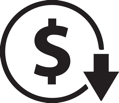 Cost Reduction Icon 4334345 Vector Art At Vecteezy