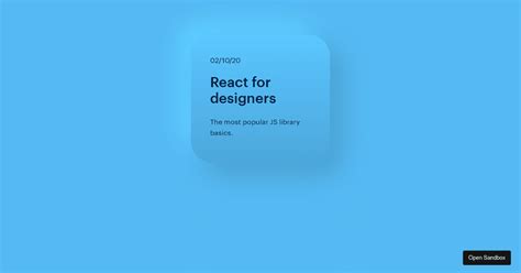 React For Designers Codesandbox