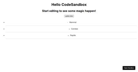 React Simple Tree Menu Demo Codesandbox