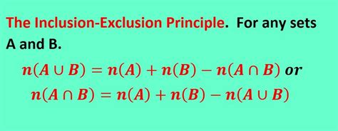 the inclusion exclusion principle
