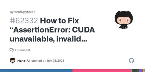 How To Fix AssertionError CUDA Unavailable Invalid Device 0