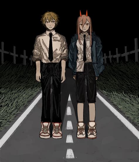 Power And Denji Chainsaw Man Drawn By Hhn 965 Danbooru