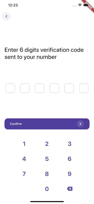 A Phone Number Authentication OTP Login Page Built With Flutter
